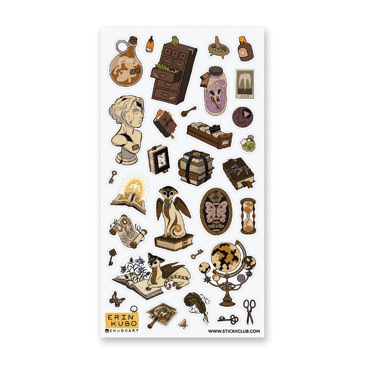 Library of Secrets Sticker Sheet – The Plant Room